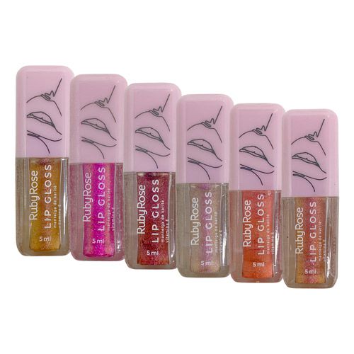 Lip Gloss Glitter Ruby Rose | Distribuidor de Maquiagem - Virtual Make ...