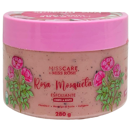 Esfoliante Corpo Rosto Rosa Mosqueta Miss Rôse | Revender - Virtual Make | Maquiagem Atacado p ...