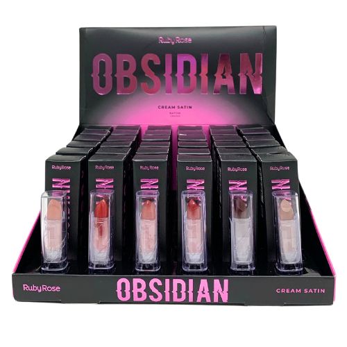 Batom Bastão Obsidian Cream Satin Ruby Rose | Virtual Make - Virtual ...