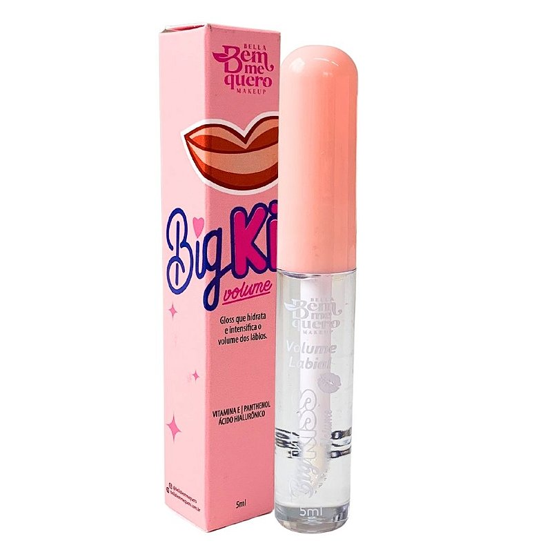 Gloss Labial Big Kiss Volume Incolor Bella Bem Me Quero | Make ...