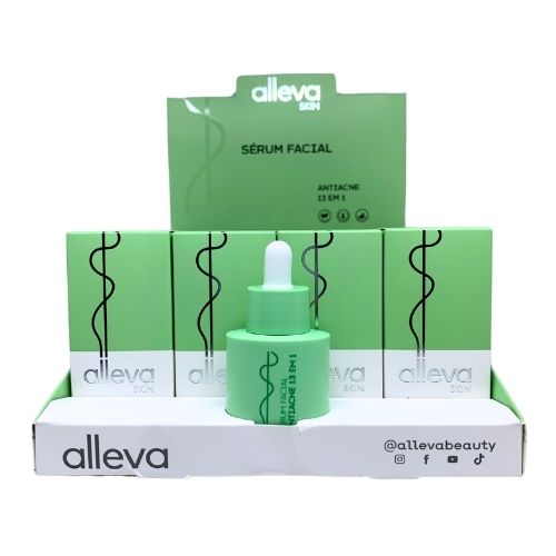 Sérum Facial Antiacne 13 em 1 Alleva | Virtual Make - Virtual Make ...