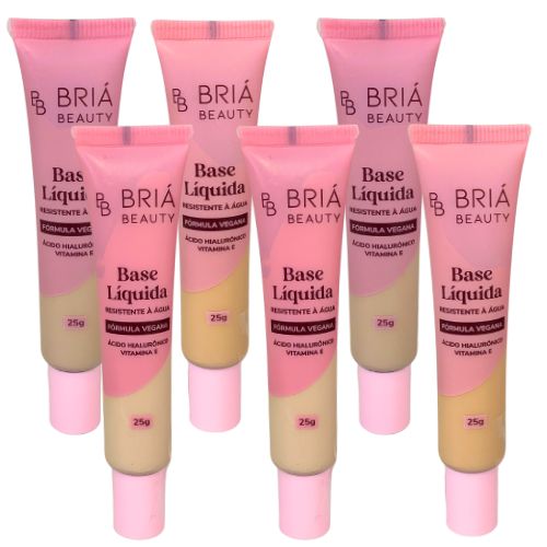 Base Líquida Briá Beauty - Kit com 6 unidades - Virtual Make ...