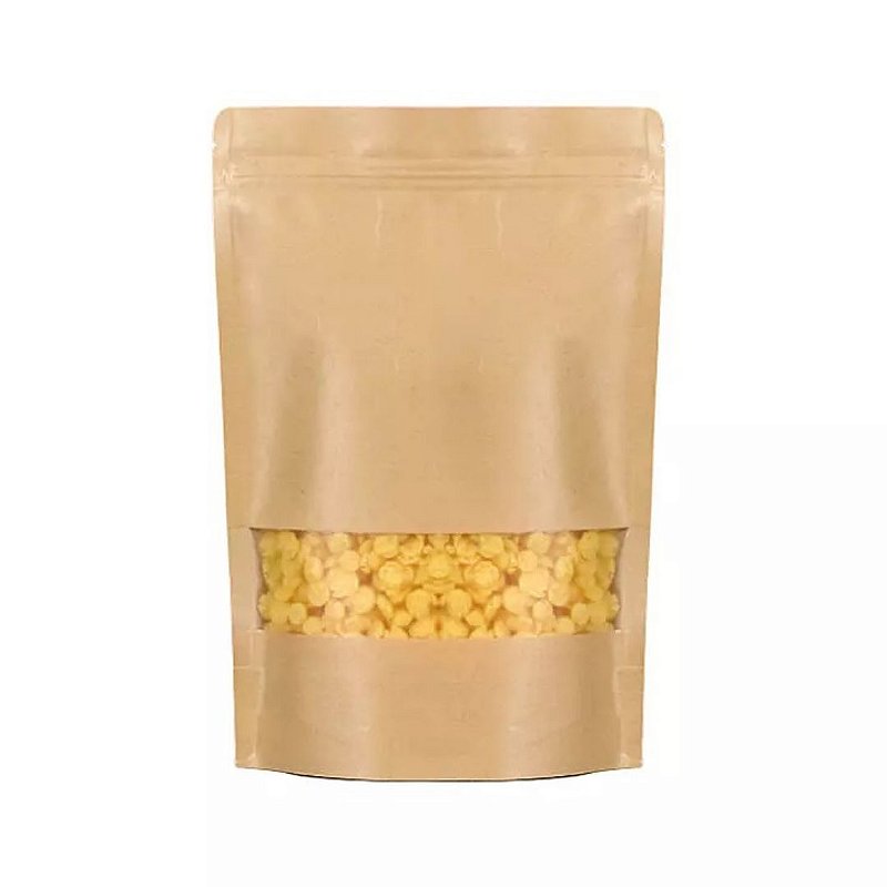 Saco Embalagem Kraft com Visor stand Up Pouch 12x20cm 50 uni - M1 Atacado Saco Embalagem Kraft com Visor stand Up Pouch 12x20cm 50 uni - M1 Atacado