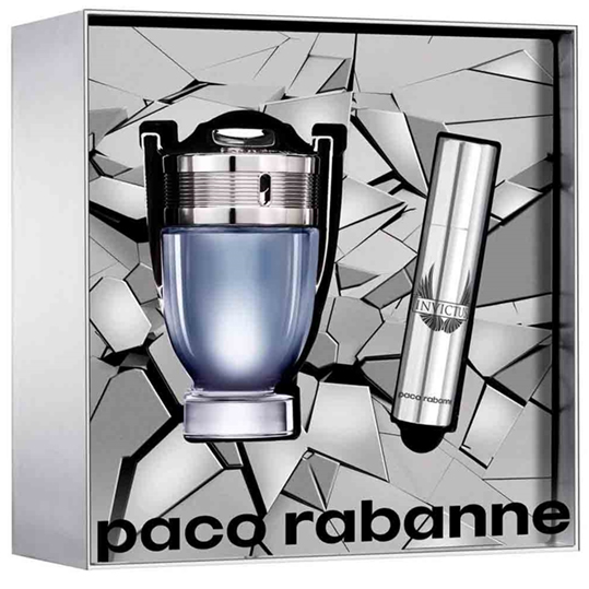 KIT PERFUME PACO RABANNE INVICTUS EDT 100ML +SPRAY 10ML MASCULINO - A ...