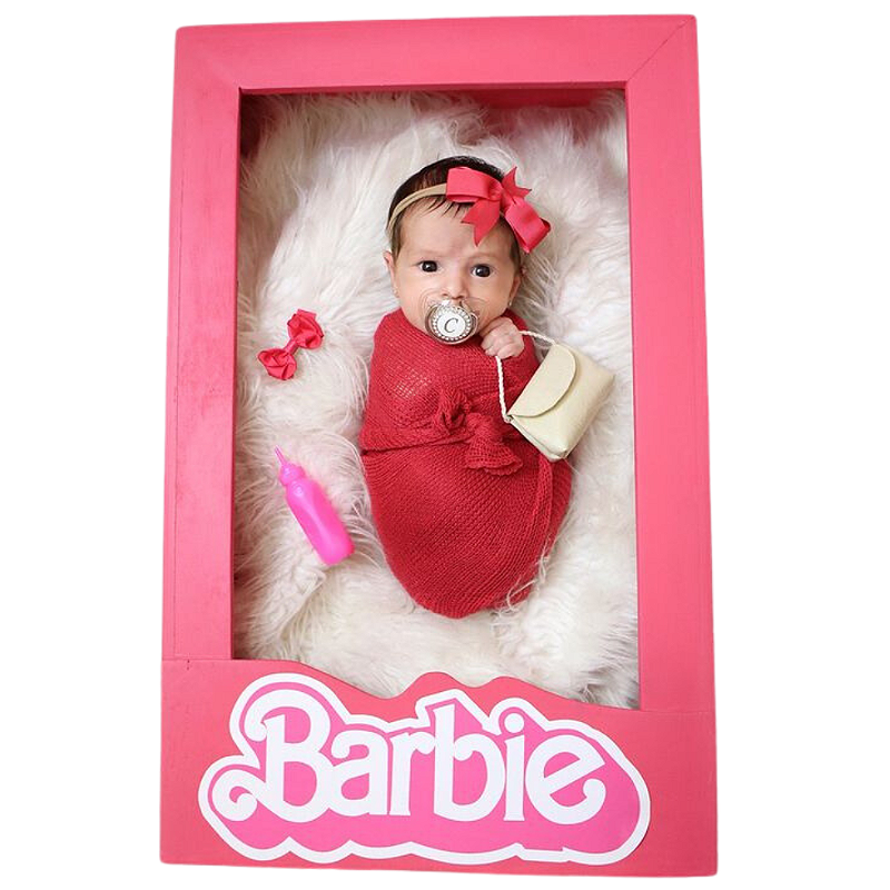 Caixa da Barbie | Props Newborn - Zeza Ventrameli
