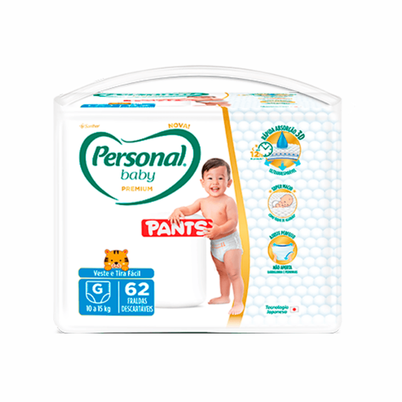 Fralda Personal Premium Pants G - Conforto e Proteção para seu Bebê ...