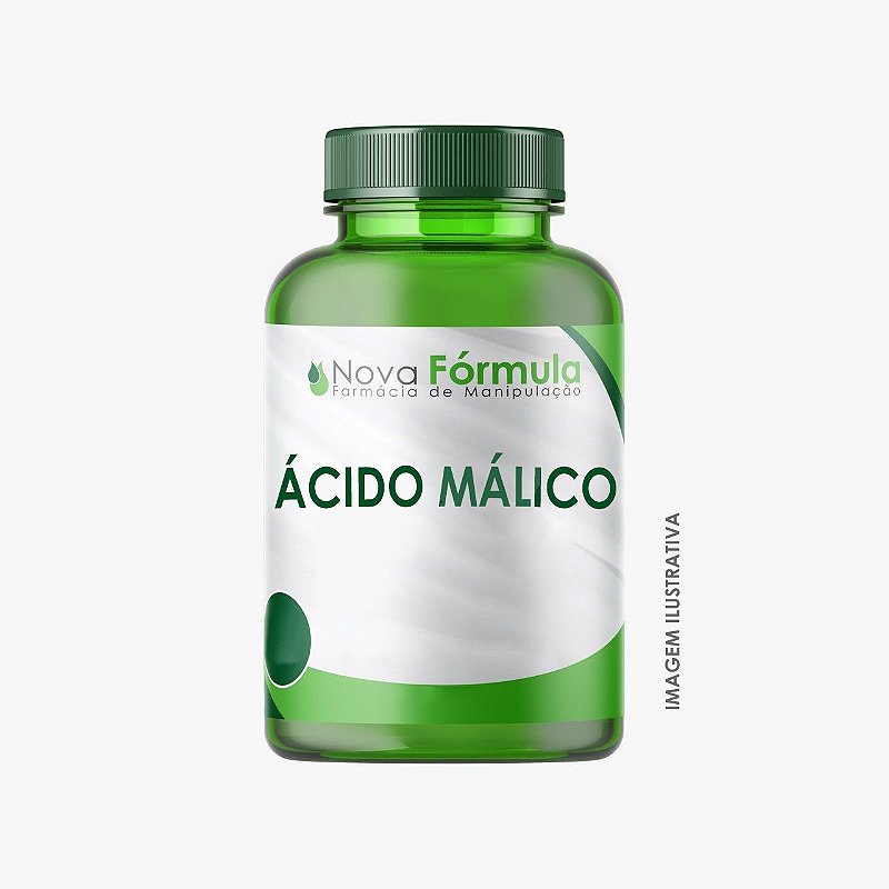 Ácido Málico 400mg. - Nova Fórmula - Farmácia de Manipulação