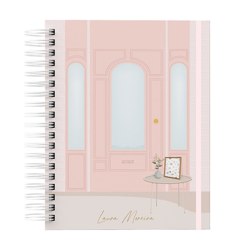 Agenda: Coleção Living Rosa - Thalyta Stamp