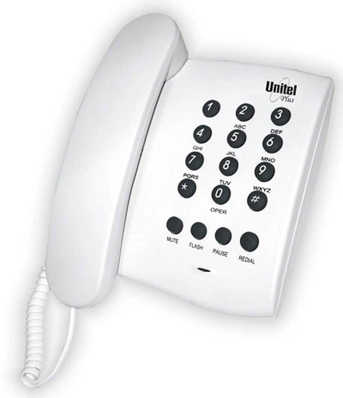 TELEFONE UNITEL PLUS COM CHAVE BRANCO - Guaxucabos