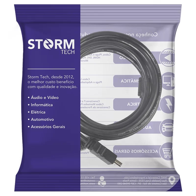 CABO HDMI 5MTS STORM TECH - Guaxucabos