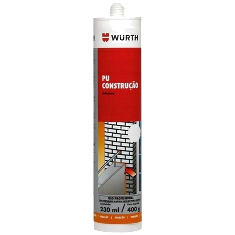 SILICONE PU MULTIUSO BRANCO 400G WURTH - Guaxucabos
