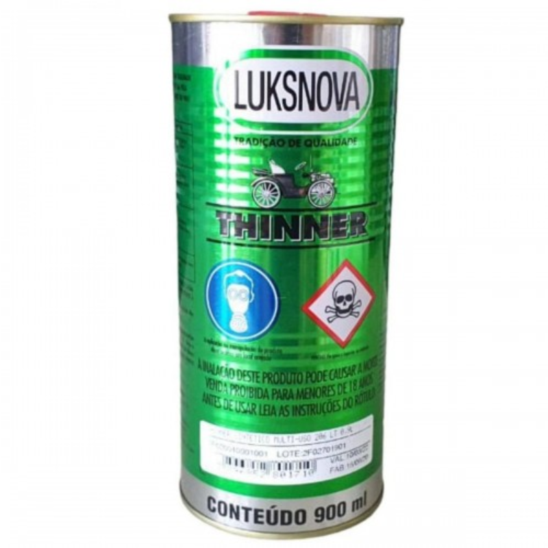 THINNER LUKSNOVA MULTIUSO 0,900 LITROS - Guaxucabos