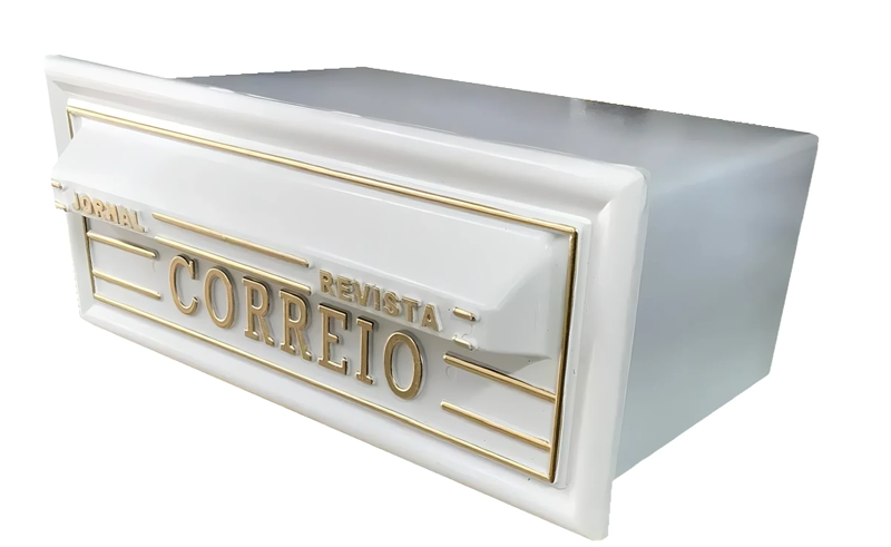 CAIXA CORREIO FORTRAL N28 MURO BRANCO 20CM - Guaxucabos