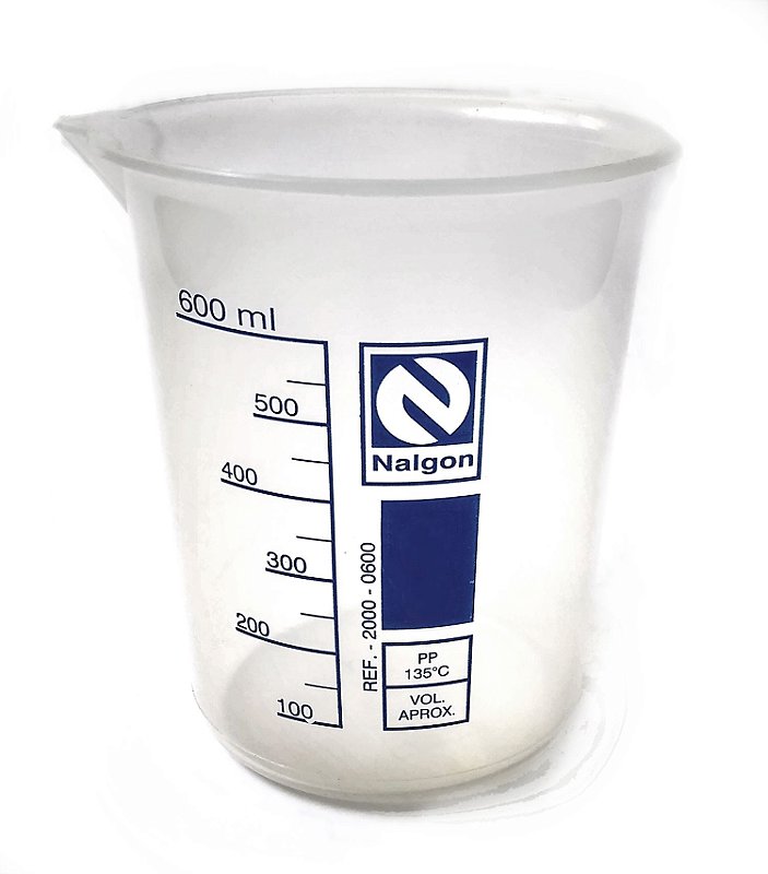 Bequer 600ml para químicos - Rebobina.Lab