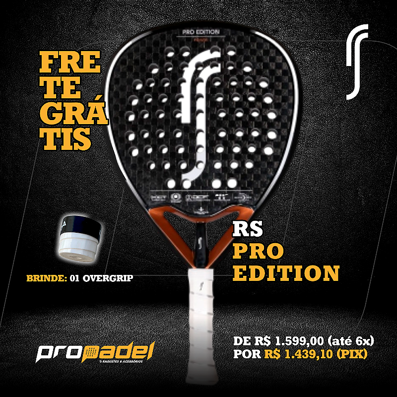 RAQUETE DE PADEL ROBIN SODERLING RS PRO EDITION POWER - Loja Propadel