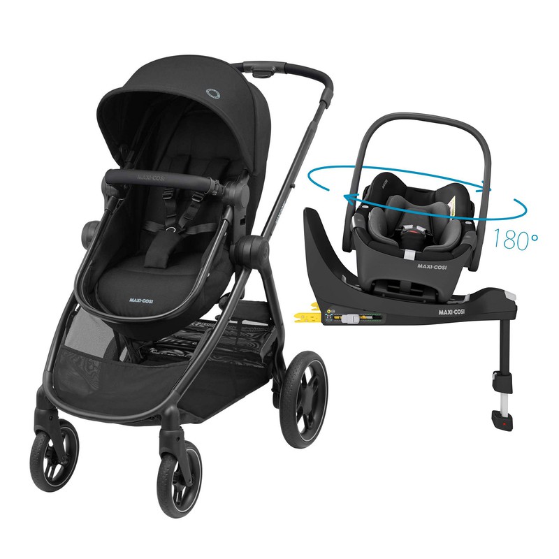 Carrinho Anna³ TRIO ISOFIX 360 Essential Black - Maxi Cosi - Baby Buys ...