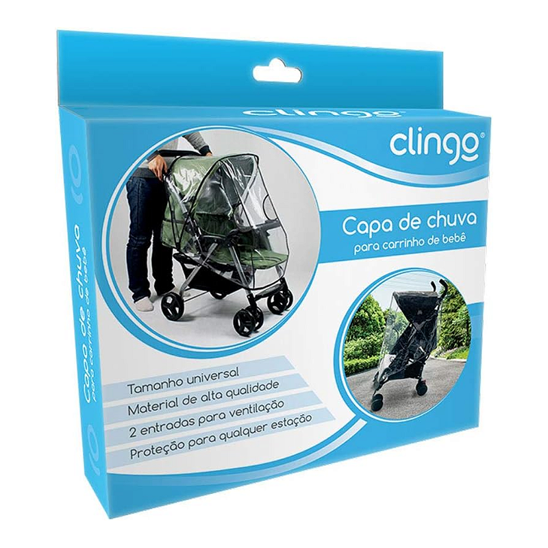 Capa de Chuva para carrinho de Bebê Universal -Clingo - Baby Buys Brasil