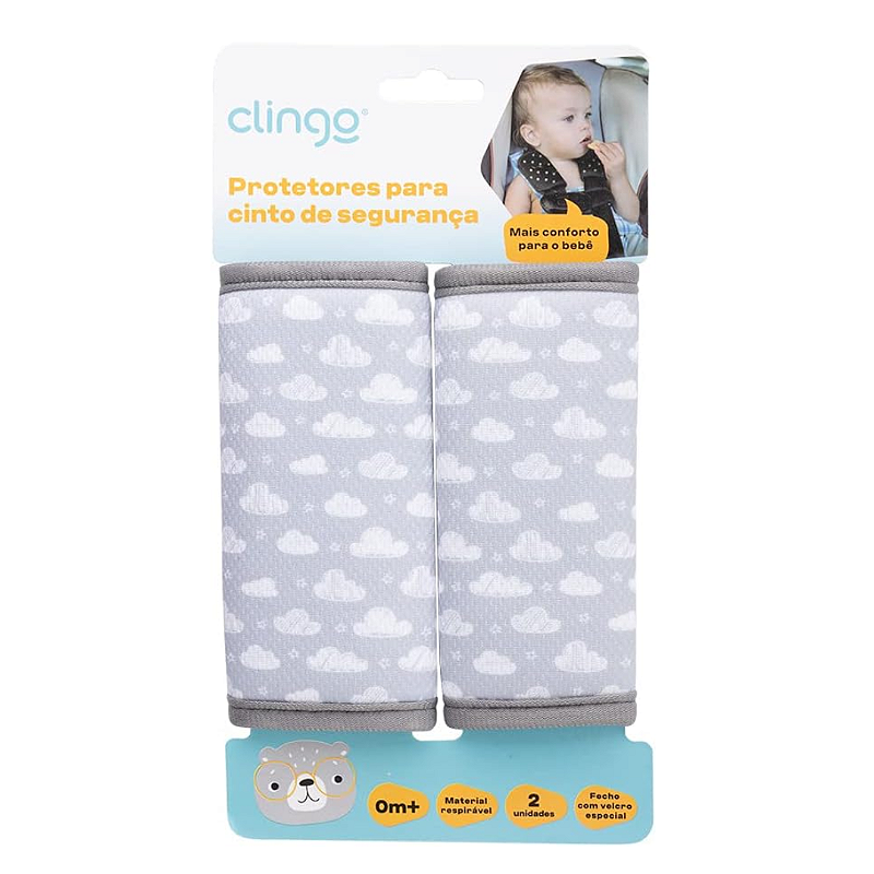 Protetor de Cinto de Segurança Nuvem - Clingo - Baby Buys Brasil