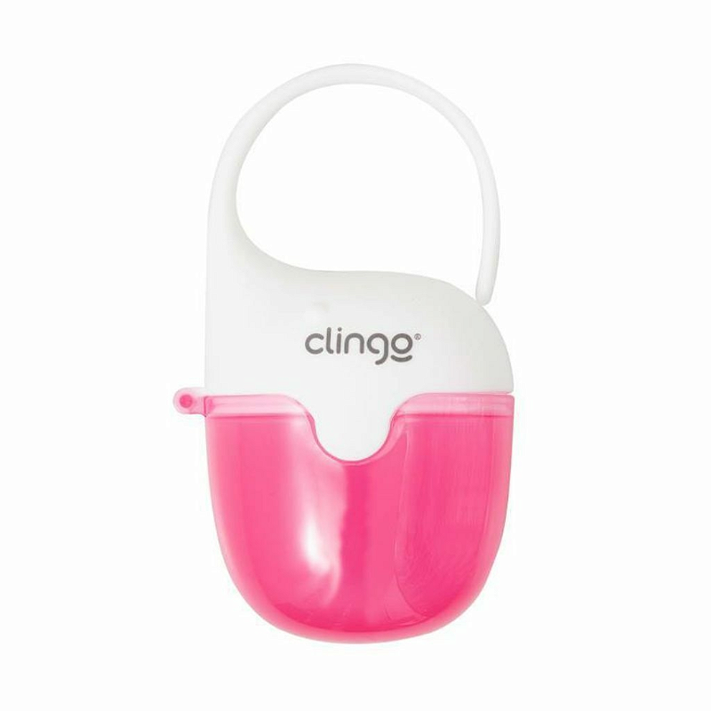 Porta Chupeta Baleia Colors Rosa - Clingo - Baby Buys Brasil