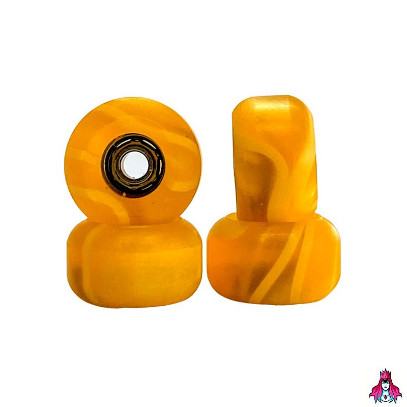Custom PRO Wheels Swirl Urethane 80D Street 7.5mm Amarela (Street ...