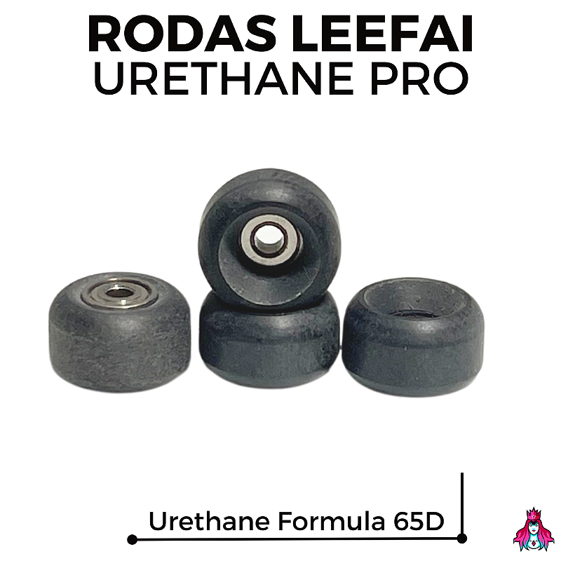 Rodas Leefai Urethane Pro Urethane Formula 65D (7.5x4.5mm) cor Cinza ...