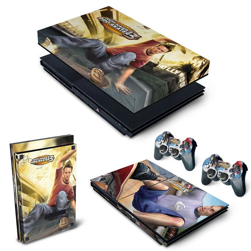 KIT PS2 Slim Skin e Capa Anti Poeira - Tony Hawks Pro Skater 3 - Pop ...
