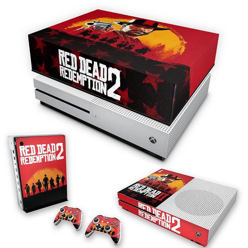KIT Xbox One S Slim Skin e Capa Anti Poeira - Red Dead Redemption 2 ...