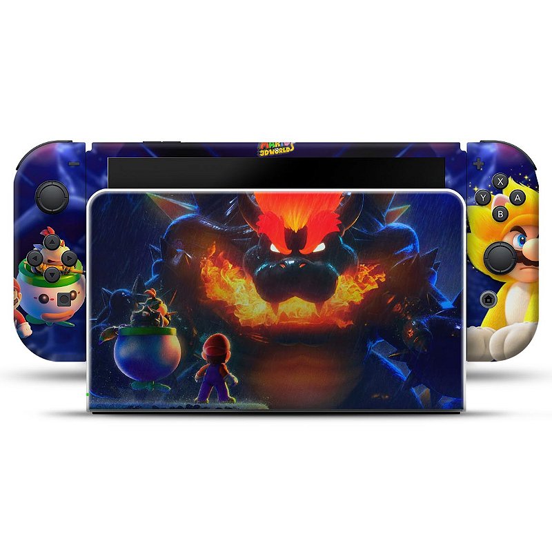 Nintendo Switch Oled Skin - Bowser s Fury - Pop Arte Skins Atacado