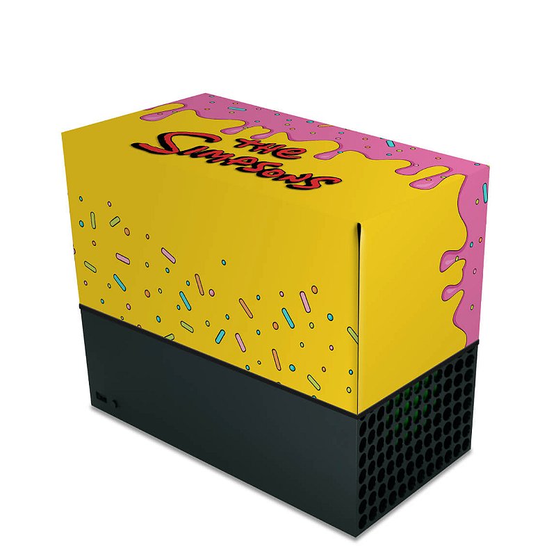Capa Xbox Series X Anti Poeira - The Simpsons - Pop Arte Skins Atacado