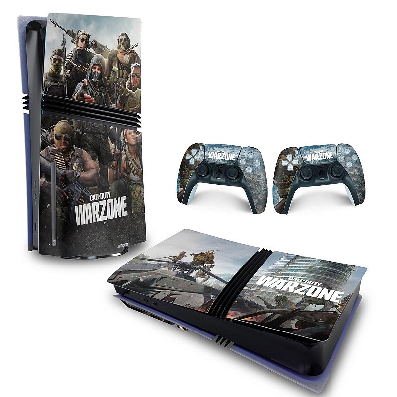 Skin PS5 Pro Horizontal - Call of Duty Warzone - Pop Arte Skins Atacado