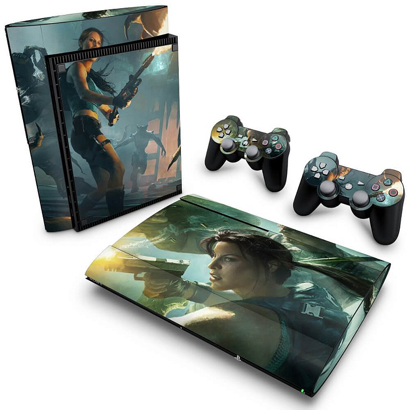 PS3 Super Slim Skin - Lara Croft and the Guardian of Light - Pop Arte ...