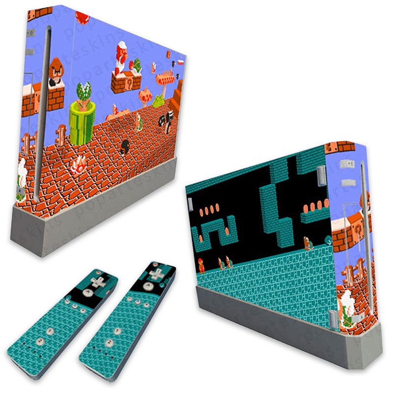 Skin Nintendo Wii - Mario Retro - Pop Arte Skins Atacado