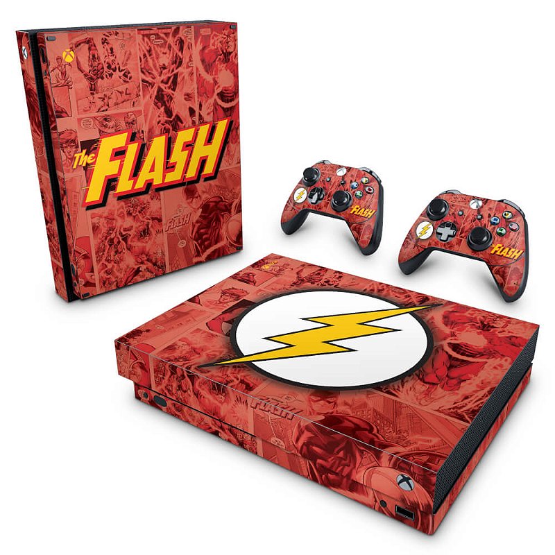 Xbox One X Skin - The Flash Comics - Pop Arte Skins Atacado