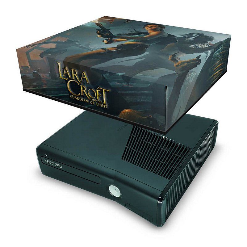 Xbox 360 Slim Capa Anti Poeira - Lara Croft Temple Osiris - Pop Arte ...