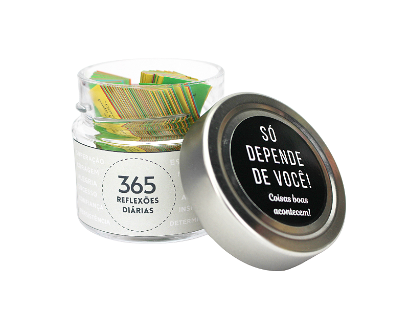 Kit 3 potes 365 Inspirações Diárias - Potes e Frases - Mensagens ...