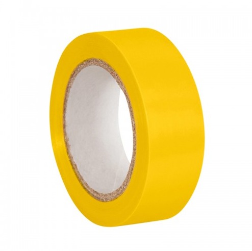 FITA ISOLANTE AMARELA 10 METROS - WORKER - DAMOFIX