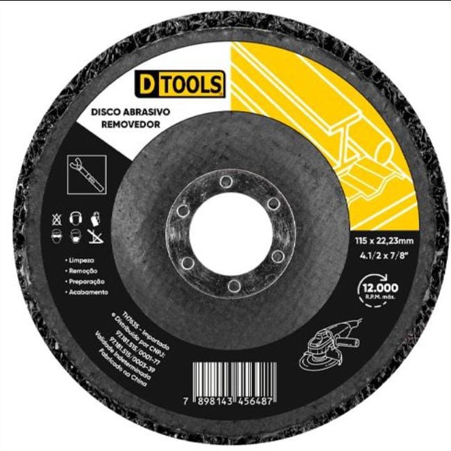 DISCO ABRASIVO REMOVEDOR 4.1/2''X7/8'' - DAMOFIX