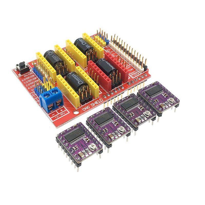 Kit Cnc Shield + Driver Drv8825 - Eletrônica Para Cnc - Loja da Fábrica ...