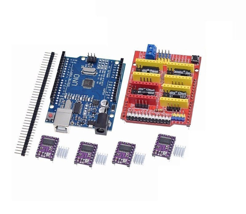 Cnc Shield + Arduino Uno + DRV8825 Eletrônica Cnc router laser - Loja ...