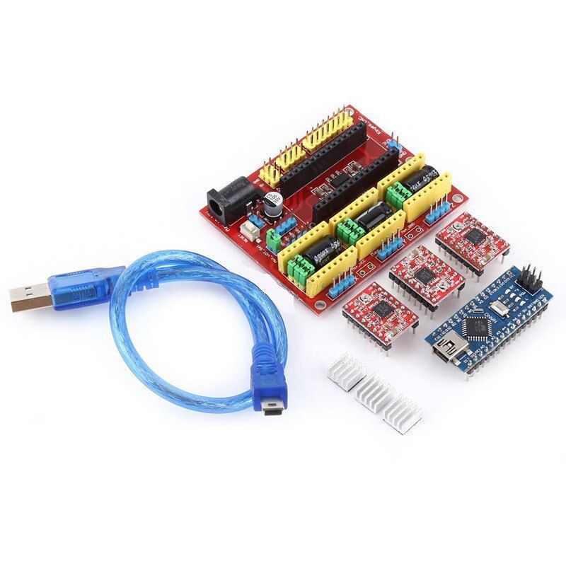 Cnc Shield V4 + Arduino Nano + A4988 Eletrônica Cnc Router Laser - Loja ...