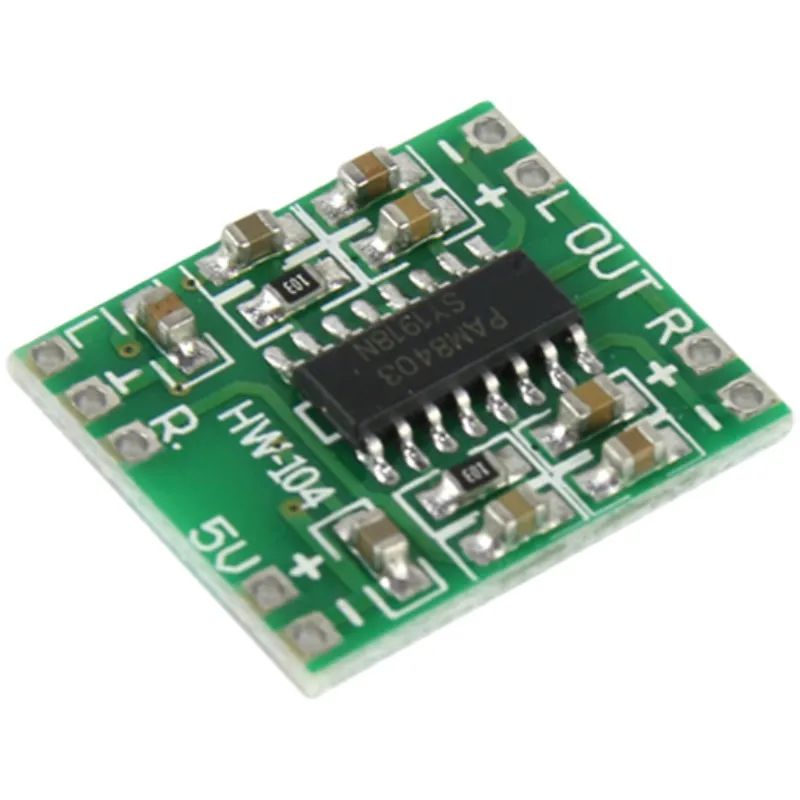 Mini Módulo Amplificador de Som Estéreo PAM8403 - Micro USB - Loja da ...