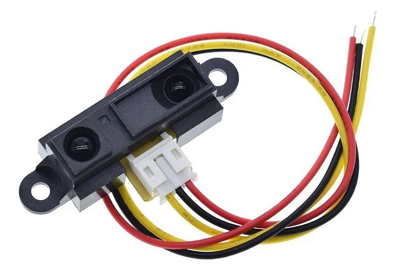 Sensor Infravermelho Sharp 2Y0A21 10 a 80cm - Loja da Fábrica de Bolso