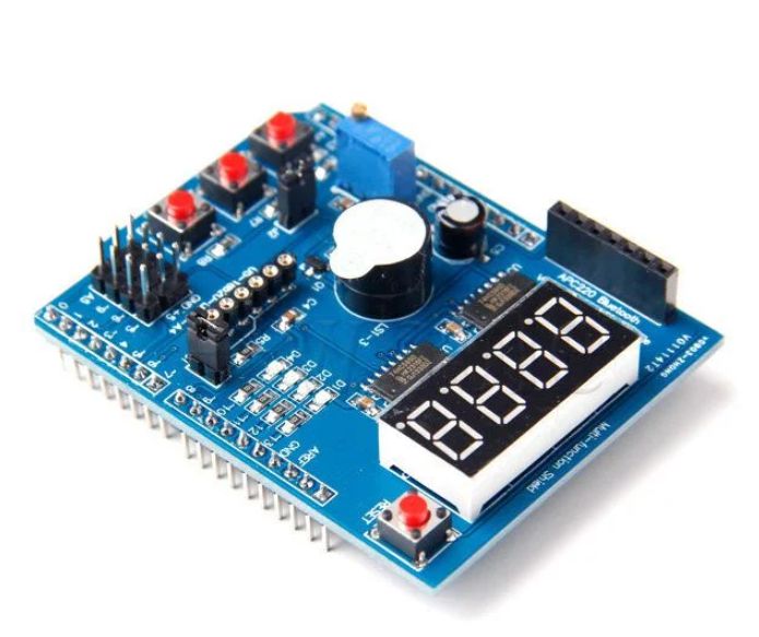 Shield Arduino Multifunções Nível Intermediário - Loja da Fábrica de Bolso