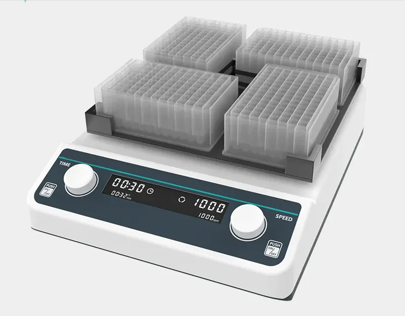 Agitador tipo Shaker para 4 microplacas poço profundo ...