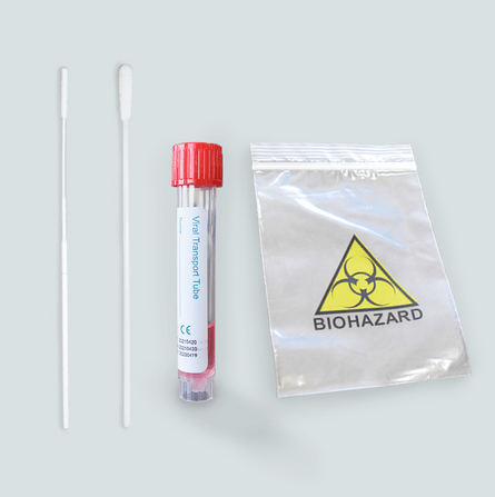 Kit Meio de Transporte viral com 2 Swabs Nylon - orionprodutoscientificos