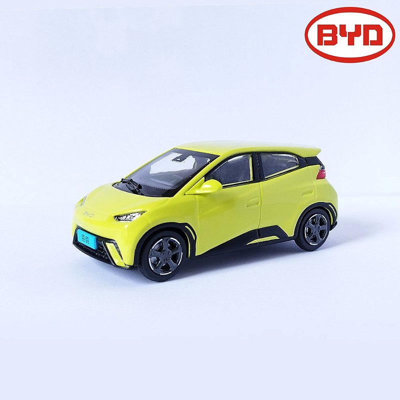 Miniatura BYD Dolphin Mini Seagull Amarelo 2024 1/43 - SG SWEDEN 🇸🇪