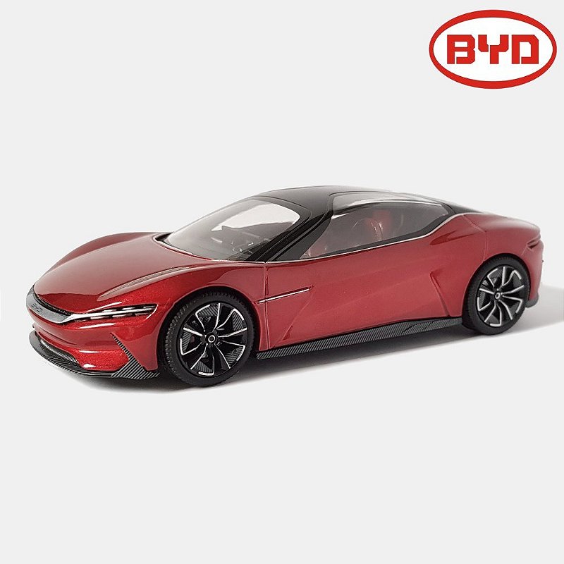 Miniatura BYD E-SEED Han GT Concept Vermelho 2020 1/43 - SG SWEDEN 🇸🇪