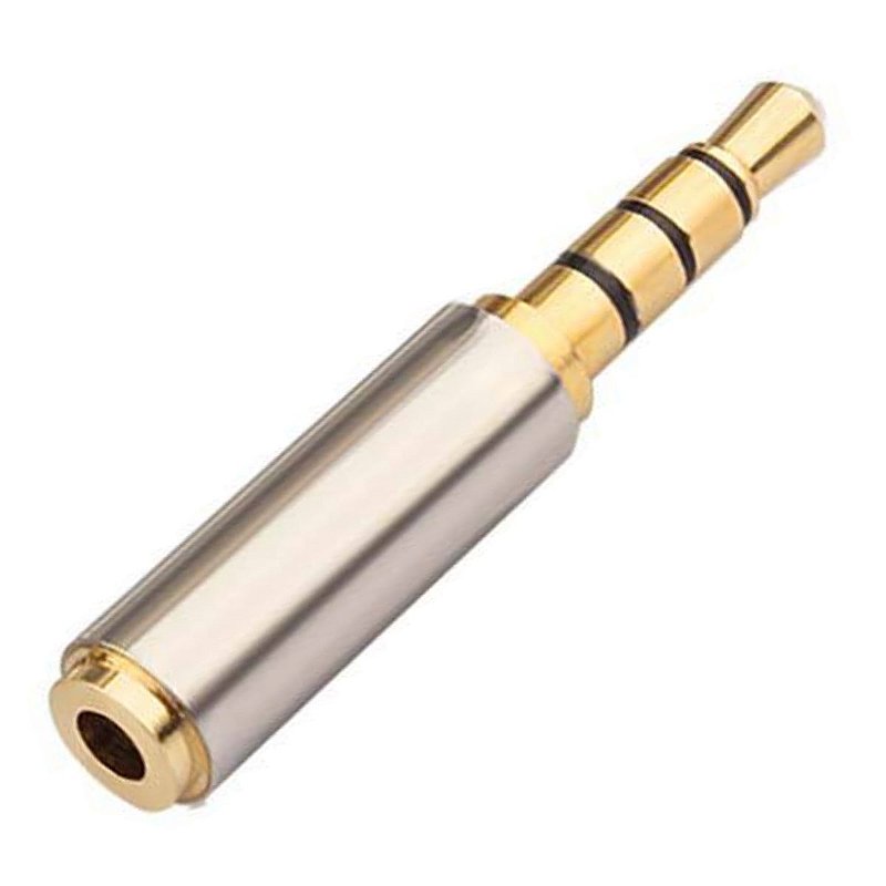 Adaptador P1 Fêmea 2,5mm Para P2 Macho 3,5mm Plug Conector Conversor ...