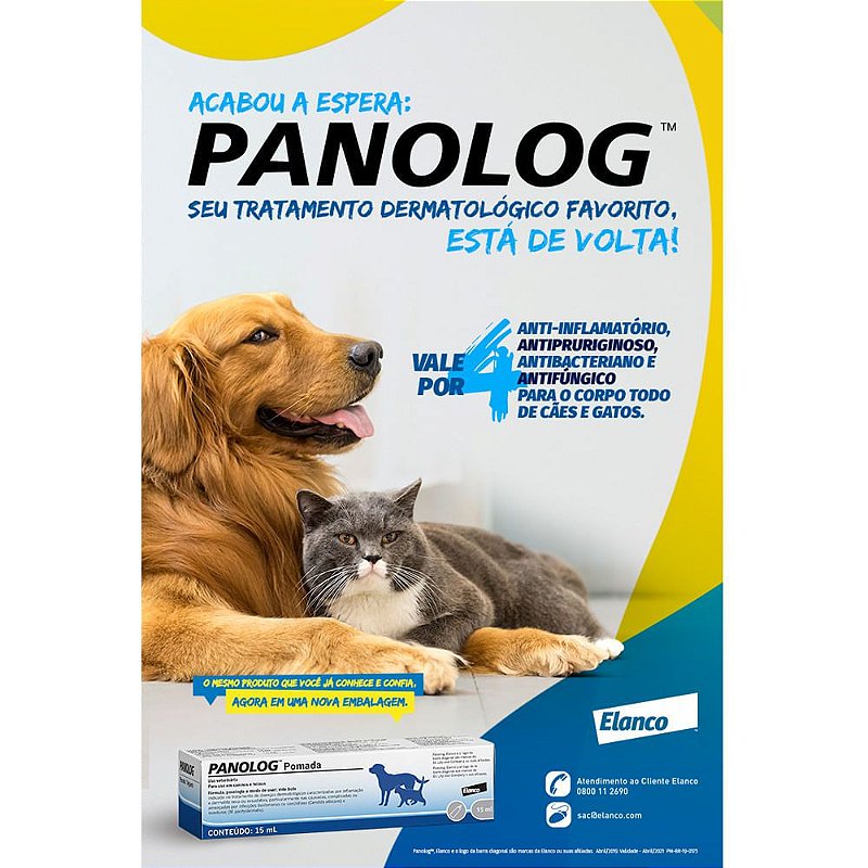 Panolog Pomada Auricular - Elanco - Pet Entrega