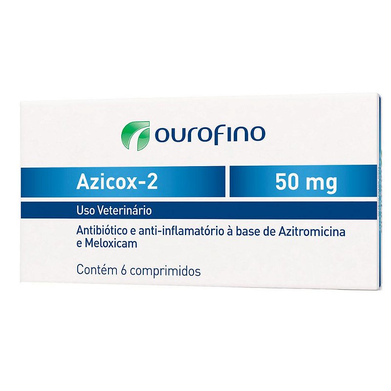 Azicox-2 50mg 6 comprimidos Ourofino - Pet Entrega